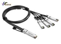 China 40G QSFP to 4x10G SFP+ Breakout Cable 5m Passive Copper for Huawei 02310MUM for sale