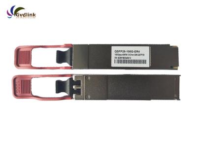 China Mellanox QSFP28-ER4-100/112G Compatible 100G QSFP28 1310nm 40km LC SMF Transceiver for sale
