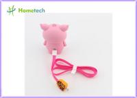 China Laptop 5200mah Lipstick Power Bank , PVC Cartoon Cattle External Battery Pack for sale
