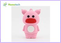 China Laptop 5200mah Lipstick Power Bank , PVC Cartoon Cattle External Battery Pack for sale