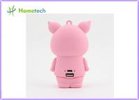 China Laptop 5200mah Lipstick Power Bank , PVC Cartoon Cattle External Battery Pack for sale