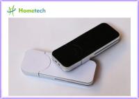 China Business White Plastic USB Flash Drive Small Custom USB 2.0 4GB for sale