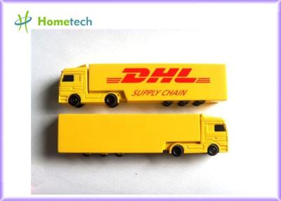 China Yellow Creative Truck Plastic USB Flash Drive 8GB For Advertising Gift for sale