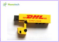 China Yellow Creative Truck Plastic USB Flash Drive 8GB For Advertising Gift for sale