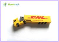 China Yellow Creative Truck Plastic USB Flash Drive 8GB For Advertising Gift for sale