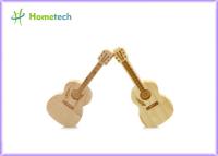 China Guitar Usb Drive Maple Wooden USB Flash Drive 8GB 16G 32G Memory Stick for sale
