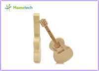 China Guitar Usb Drive Maple Wooden USB Flash Drive 8GB 16G 32G Memory Stick for sale