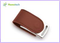 China Bulk Promotional Leather USB Flash Disk Drive 4GB 8GB 62mm*27*12mm for sale