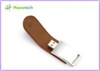 China Bulk Promotional Leather USB Flash Disk Drive 4GB 8GB 62mm*27*12mm for sale