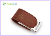 China Bulk Promotional Leather USB Flash Disk Drive 4GB 8GB 62mm*27*12mm for sale