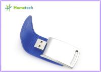 China CE Blue Eco Leather USB Flash Disk 4GB For Promotional Product for sale