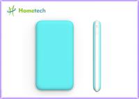 China Ultra Thin portable 2 charging ports compact power bank 10000mAh Li - polymer battery for sale