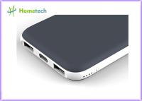 China Ultra Thin portable 2 charging ports compact power bank 10000mAh Li - polymer battery for sale