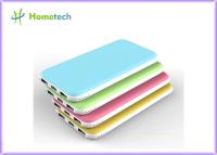 China Ultra Thin portable 2 charging ports compact power bank 10000mAh Li - polymer battery for sale
