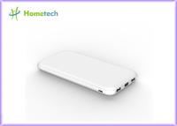 China Ultra Thin portable 2 charging ports compact power bank 10000mAh Li - polymer battery for sale