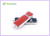 China Promotional engravable Leather USB Flash Drive custom logo printing for sale