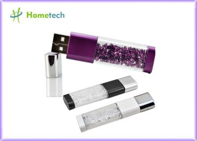 China Crystal Stylus USB pen drive 8gb/ Custom oem Logo 8GB crystal glass USB Flash drives for sale