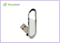 China High Speed Leather USB Flash Disk 64gb / USB 2.0 Pen Drive 4gb With FCC RoHS Standard for sale