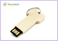 China keychain High Speed Usb Flash Drive , Personalised wooden usb sticks gift for sale