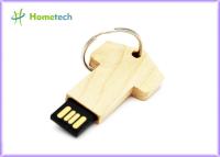 China keychain High Speed Usb Flash Drive , Personalised wooden usb sticks gift for sale