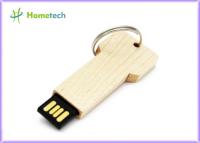 China keychain High Speed Usb Flash Drive , Personalised wooden usb sticks gift for sale