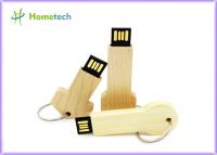 China keychain High Speed Usb Flash Drive , Personalised wooden usb sticks gift for sale