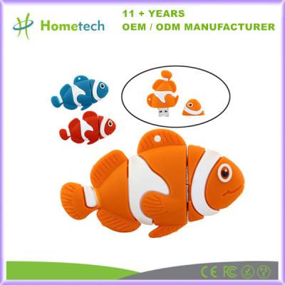 China Custom Fish Shape USB 3.0 Stick 16GB 32GB 128GB High Speeds 64GB Memory USB Stick for sale