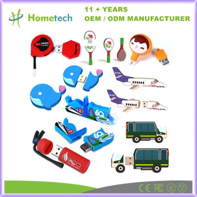 China Personalized 8GB 32GB 64GB Pen Drive Memory Stick Custom 3D Logo PVC Cartoon Shape for sale