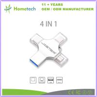 China 4 In 1 High Speed Otg Usb Flash Drive 8Gb 16Gb 32Gb Phone Usb 2.0 3.0 Memory Stick 64Gb 128Gb Type C Pendrive For Iphone for sale