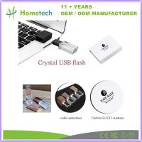 China Fast Speed Glass Crystal USB Flash Drive 8GB 16GB 4GB Transparent USB Flash Drive for sale
