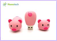 China Happy Big Family Pink Pig Customized Usb Flash Drive , Personalized Usb Key Customized PVC shaped USB flash drive 4gb 8g for sale