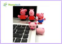 China Happy Big Family Pink Pig Customized Usb Flash Drive , Personalized Usb Key Customized PVC shaped USB flash drive 4gb 8g for sale
