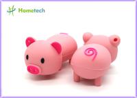 China Happy Big Family Pink Pig Customized Usb Flash Drive , Personalized Usb Key Customized PVC shaped USB flash drive 4gb 8g for sale