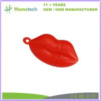 China PVC Cute Lip Shape Customized USB Flash Drive Custom Mouth USB Memory Stick 8GB 4GB for sale