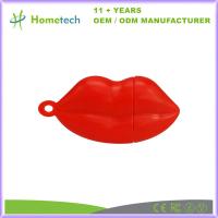 China PVC Cute Lip Shape Customized USB Flash Drive Custom Mouth USB Memory Stick 8GB 4GB for sale