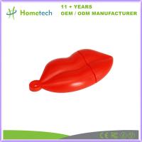 China PVC Cute Lip Shape Customized USB Flash Drive Custom Mouth USB Memory Stick 8GB 4GB for sale