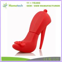 China 64MB 128GB Customized USB Flash Drive PVC Rubber High Heeled Shoe Shape Personalized USB PEN for sale
