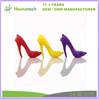 China 64MB 128GB Customized USB Flash Drive PVC Rubber High Heeled Shoe Shape Personalized USB PEN for sale