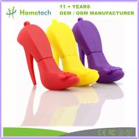 China 64MB 128GB Customized USB Flash Drive PVC Rubber High Heeled Shoe Shape Personalized USB PEN for sale