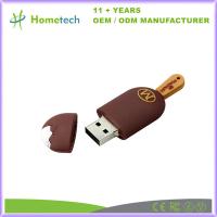 China Gift Cartoon Customized USB Flash Drive Ice Cream Shape 16GB PVC Plastic Flash Memory Sticks for sale