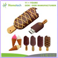 China Gift Cartoon Customized USB Flash Drive Ice Cream Shape 16GB PVC Plastic Flash Memory Sticks for sale