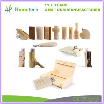 China Custom Gifts Wooden USB Flash Drives 8GB 16GB 32GB 1GB 2GB 4GB USB Stick Memory Disk Pendrive for sale