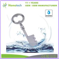 China Classic Key Shaped Metal Thumb Drive Water Proof Data Storage Silver Gold Copper A Grade Chips for sale