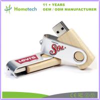 China Windows/Mac OS/Linux Compatible 256GB Wood Twist USB Flash Drive with Classic Wood Design for sale