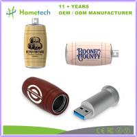 China Wood Color USB Flash Drive 8GB-256GB Wine Bucket Shape with USB 2.0/3.0 Interface for sale