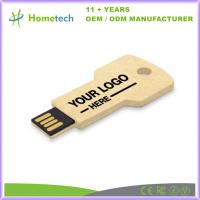 China Key Shaped Recyclable Paper USB Flash Drive with 8GB to 256GB Capacities Enviromental Friendly Promotion Gift for sale