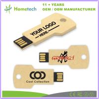 China Key Shaped Recyclable Paper USB Flash Drive with 8GB to 256GB Capacities Enviromental Friendly Promotion Gift for sale