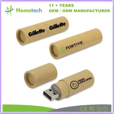 China Eco Friendly Recycle Paper USB Flash Drive Give Away Gift With Printing For Promotion A Class Chip for sale