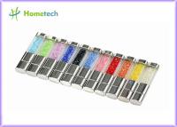 China Fashion USB 2.0 Flash Pen Drive , Crystal Heart USB Flash Drive Diamond Memory Stick for sale