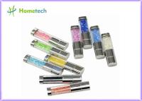 China Fashion USB 2.0 Flash Pen Drive , Crystal Heart USB Flash Drive Diamond Memory Stick for sale